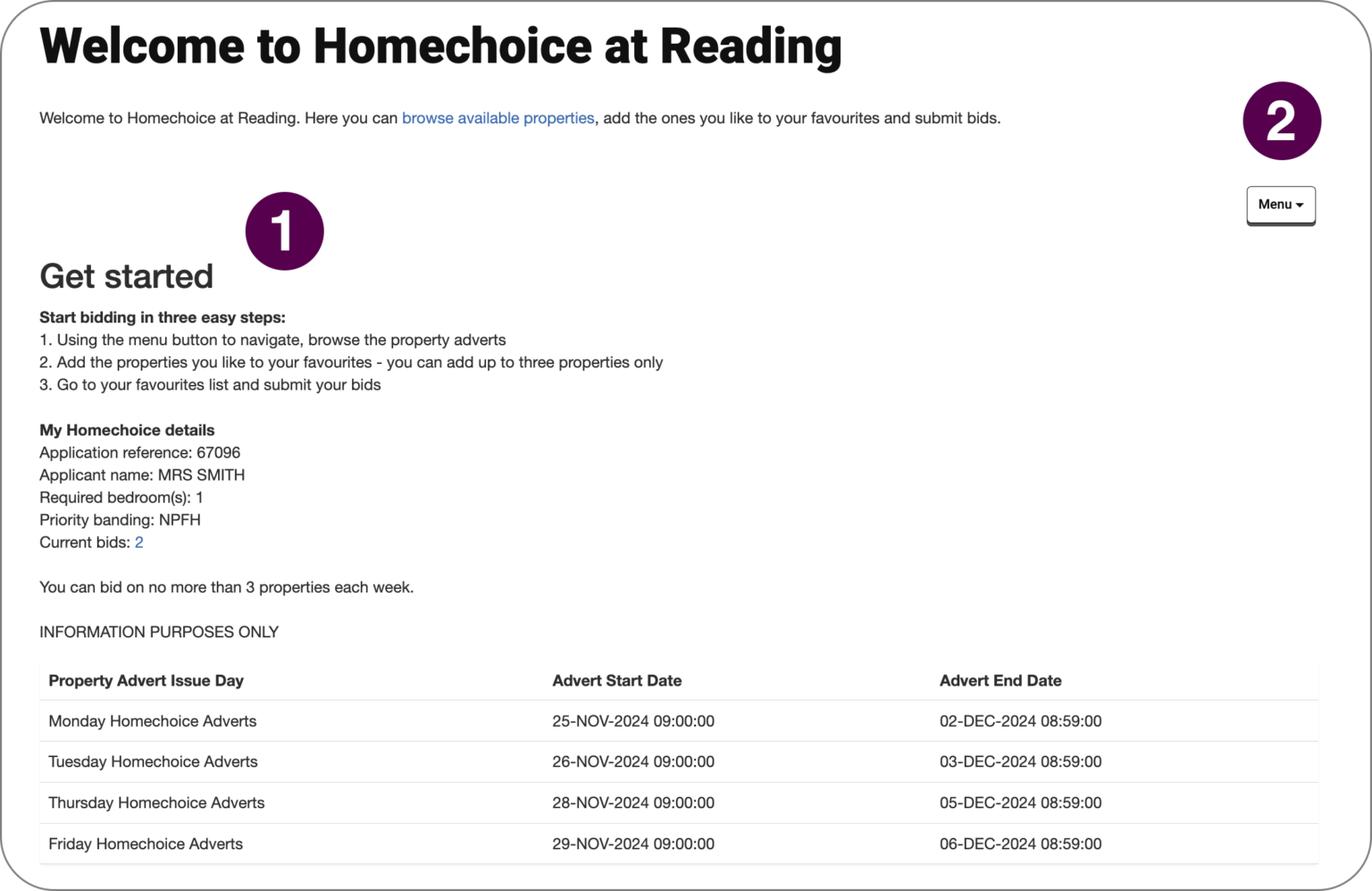 Homechoice at Reading – How to bid - Reading Borough Council